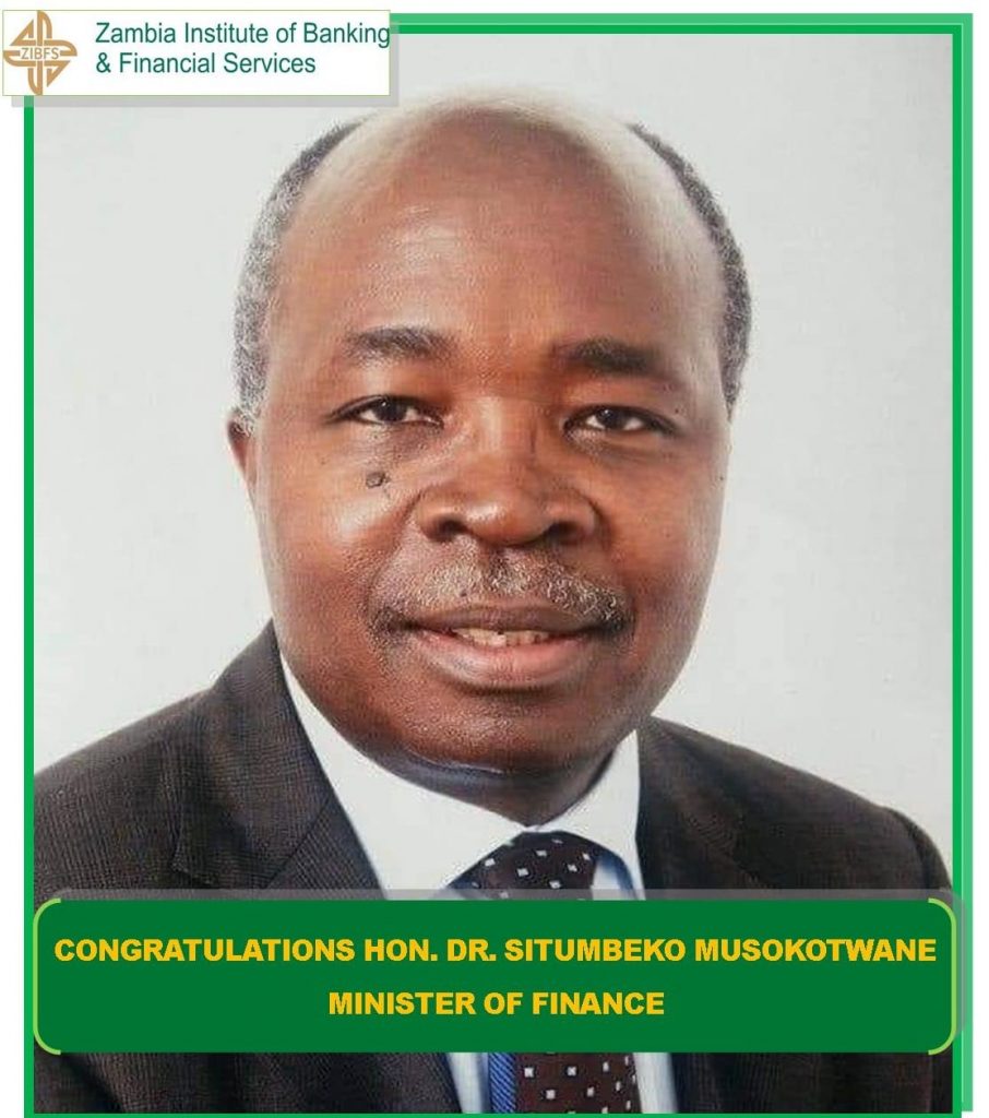 CONGRATULATIONS HON. DR. SITUMBEKO MUSOKOTWANE, MINISTER OF FINANCE ...