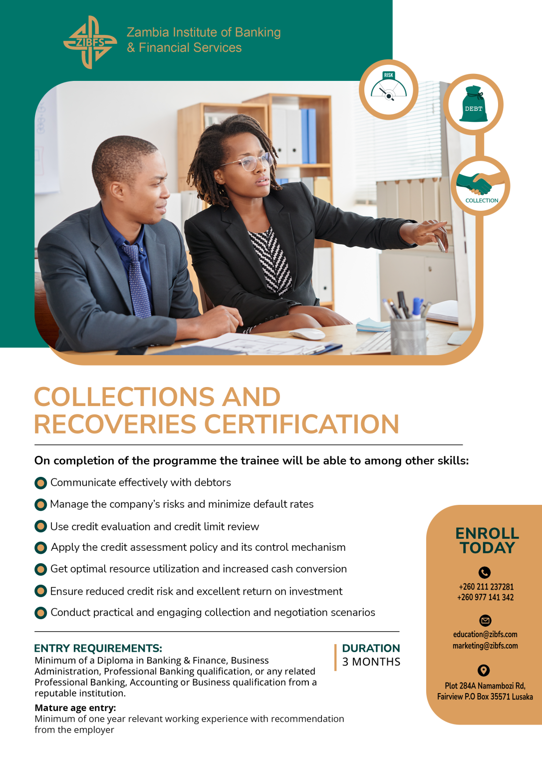 COLLECTIONS AND RECOVERIES CERTIFICATION PROGRAMME – ENROLLMENT IN ...